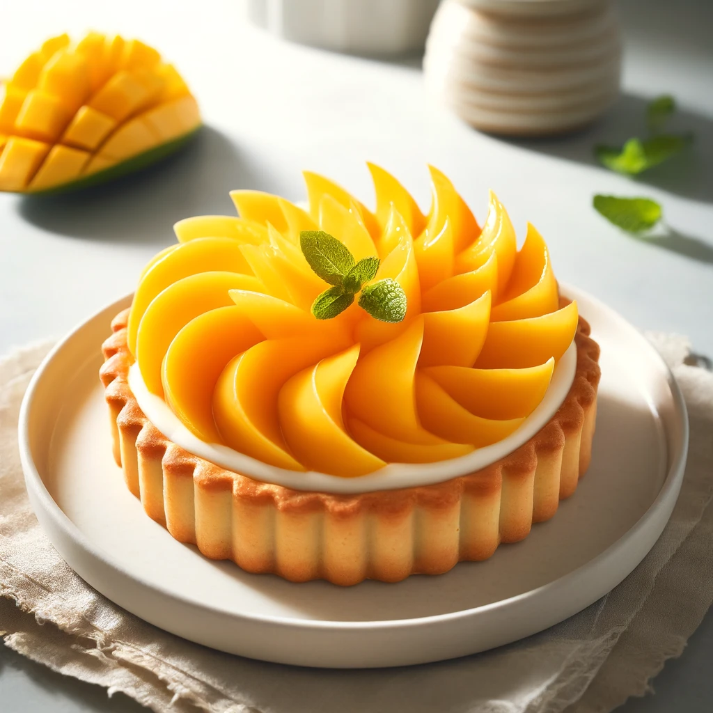 Mango Cream Tart Recipe - The Bakers Junction - A Marketplace for the ...