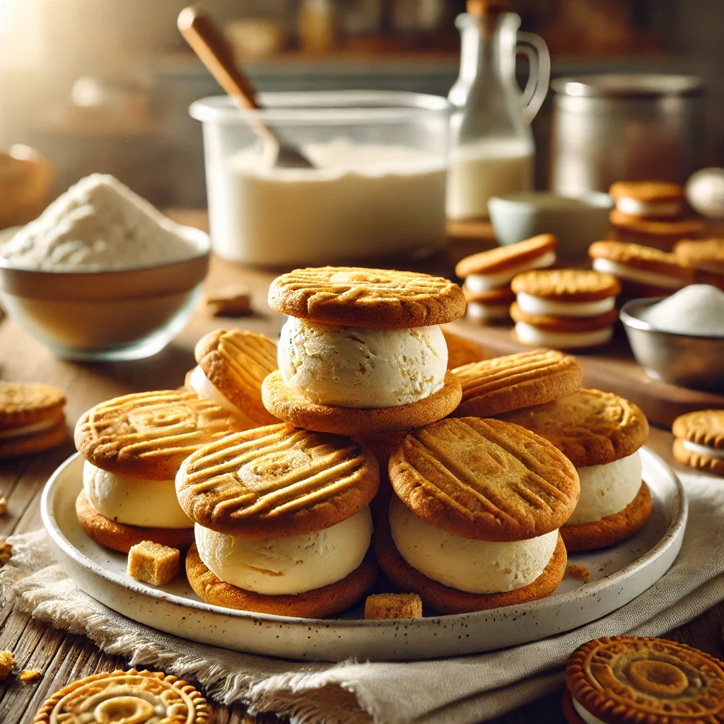 Eggless Ice Cream Sandwiches: A Monsoon Treat - The Bakers Junction - A ...